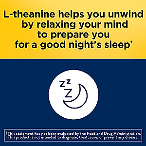 Nature Made Melatonin + L-Theanine 200mg, Softgels 60 Caplets (Pack of 2)