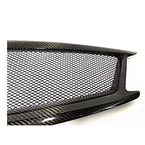 Front Car Bumper Grille Grill for Infiniti G G37 Nissan Skyline 2010-2014 Sedan Carbon Fiber