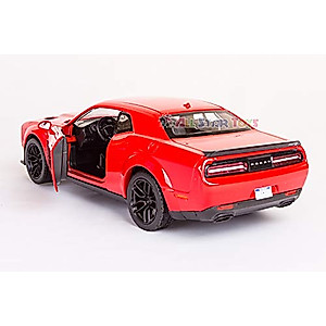 2018 Dodge Challenger SRT Hellcat Widebody Red 1/24 Diecast Model Car by Motormax 79350R