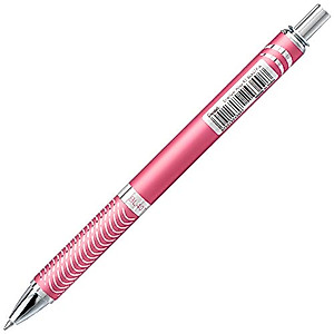 Pentel 0.7 mm Tip EnerGel Sterling Black Ink Pen - Pink (Pack of 12)