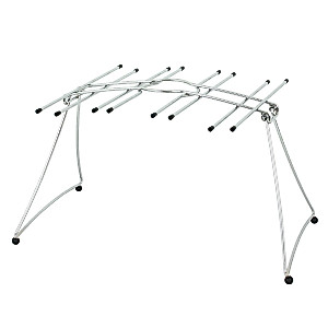 Oenophilia Fusion Stemware Wine Decanter Drying and Storage Rack - 16 Wine Glass Rack and Holder, Foldable