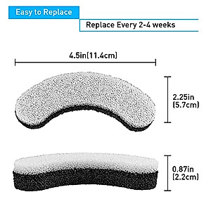 NPET Pet Water Fountain Filters for WF050 & WF100 Cat Fountain(4pcs)