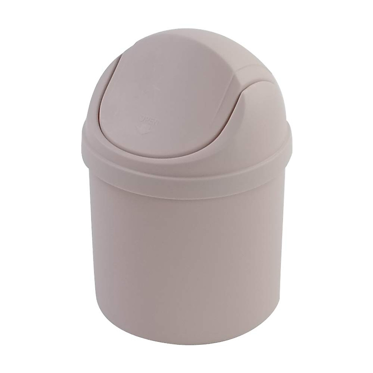 Zerdyne 0.7 Gallon Plastic Mini Trash Can, Tiny Swing Lid Waste Can, Pink