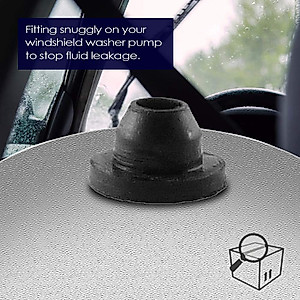 21323-232316A Windshield Washer Pump - Washer Motor Compatible with BMW - Replace OEM #: 67126934159, 67127302589