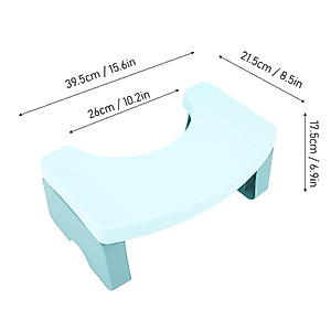 Zudoo Foldable Toilet Potty Stool, Easy to Storage Poop Foot Stool Anti Slip Comfortable Angle for Travel (Green)