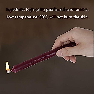 12 Pieces Low Temperature Candles Romantic Candles for Couples Lovers