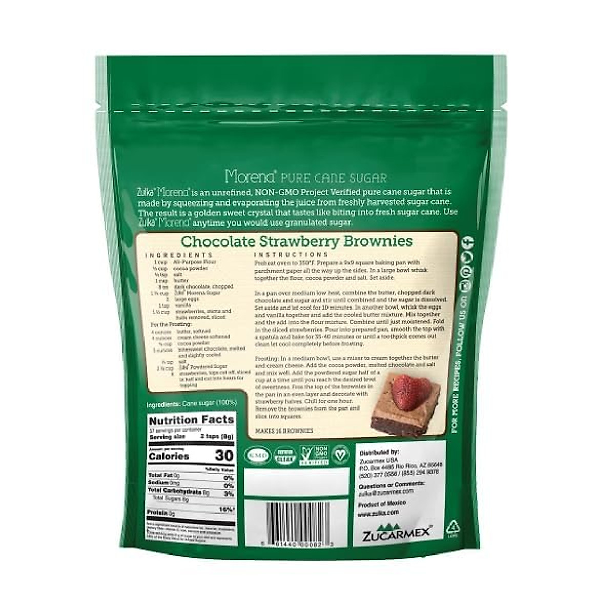 Zulka Azucar Morena Pure Cane Sugar 1lb