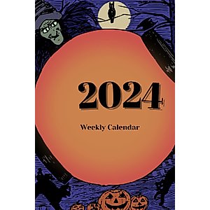 2024 Calendar, Weekly Planner, Personal Organizer, 126 Pages