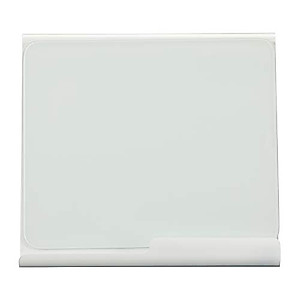 Safco Products 3220WH Wave Desktop Whiteboard & Magnetic Document Stand, White