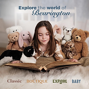 Bearington Baby Lil’ Spot, 5.5 Inch, Puppy Dog Stuffed Animal Plush Rattles for Babies, Dog Themed Baby Gifts