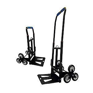 HTTMT- Portable Stair Climbing Folding Cart Climb Hand Truck Dolly All Terrain Stair [P/N: ET-TOOL043-BK]