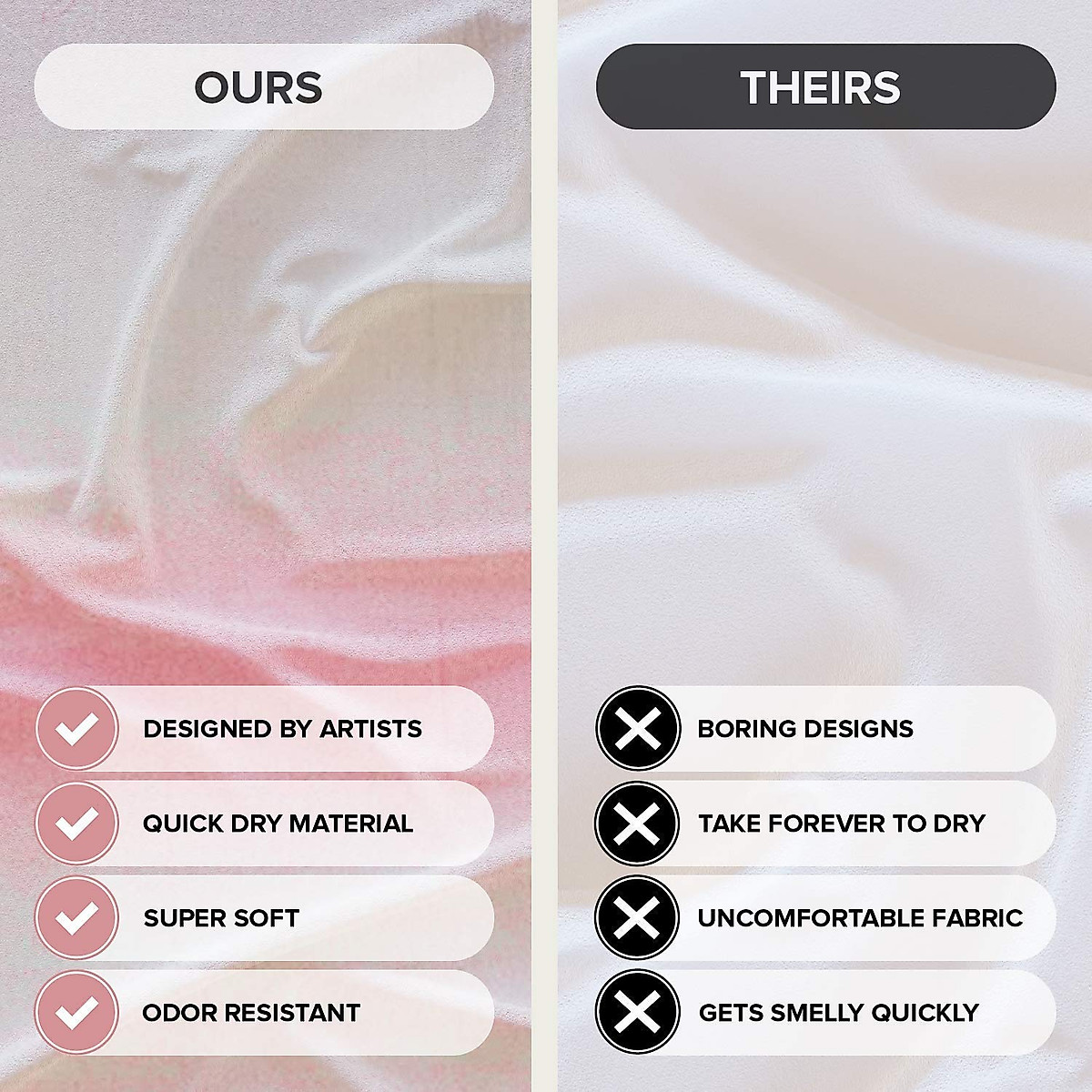 Areté Premium Microfiber Fitness Towel - Eco Non Bleeding Inks - Luxuriously Soft, Absorbent & Quick Drying - Workout Towels to Absorb Sweat - Perfect for - Gym, Yoga, Sport, Cycle & Travel - 16x26.5…