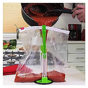 Dverrtuy Ziplock Bag Holder,Freezer Bag Holder Stand Adjustable Baggy Rack Stand For Filling Plastic Bag Holder Stand Meal Planning