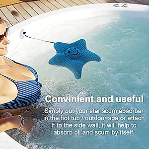 Goltantin Scum Absorber for spa hot tub, 2 Pack Oil Absorbing hot tub Cleaner, Reusable Pool scum Sponge spa Deformer,Must Have hot tub Accessories for Adults and Kids
