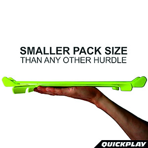 QUICKPLAY PRO Adjustable Height: 6", 9" + 12" The Original All-in-One Speed Hurdles (Set of 6) Speed Training Hurdles, Agility Hurdles and Plyometric Hurdles Patented