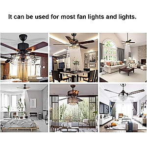 QIACHIP Upgrade Universal WIFI Ceiling Fan ligh Remote Control Kit, Wireless Fan Speed Lamp Controller with Timing Compatiple for Alexa, Google Home, Phone,Voice Control