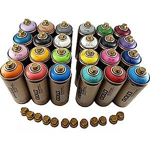 Montana Gold Premium Spray Paint 400ml Master Set - 24 Colors
