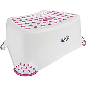 Graco Sure Foot Step Stool, White/Pink