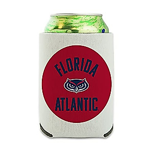 Florida Atlantic University Owls Can Cooler - Drink Sleeve Hugger Collapsible Insulator - Beverage Insulated Holder