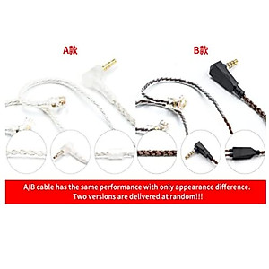 KZ ZS10 Pro in Ear Monitor Earbuds Headphone, HiFi KZ Earphone with 4BA and 1DD Drivers, KZ Upgraded ZS10 Pro with Detachable 0.75mm 2 Pin 6N OFC Cable (Black No Mic)……