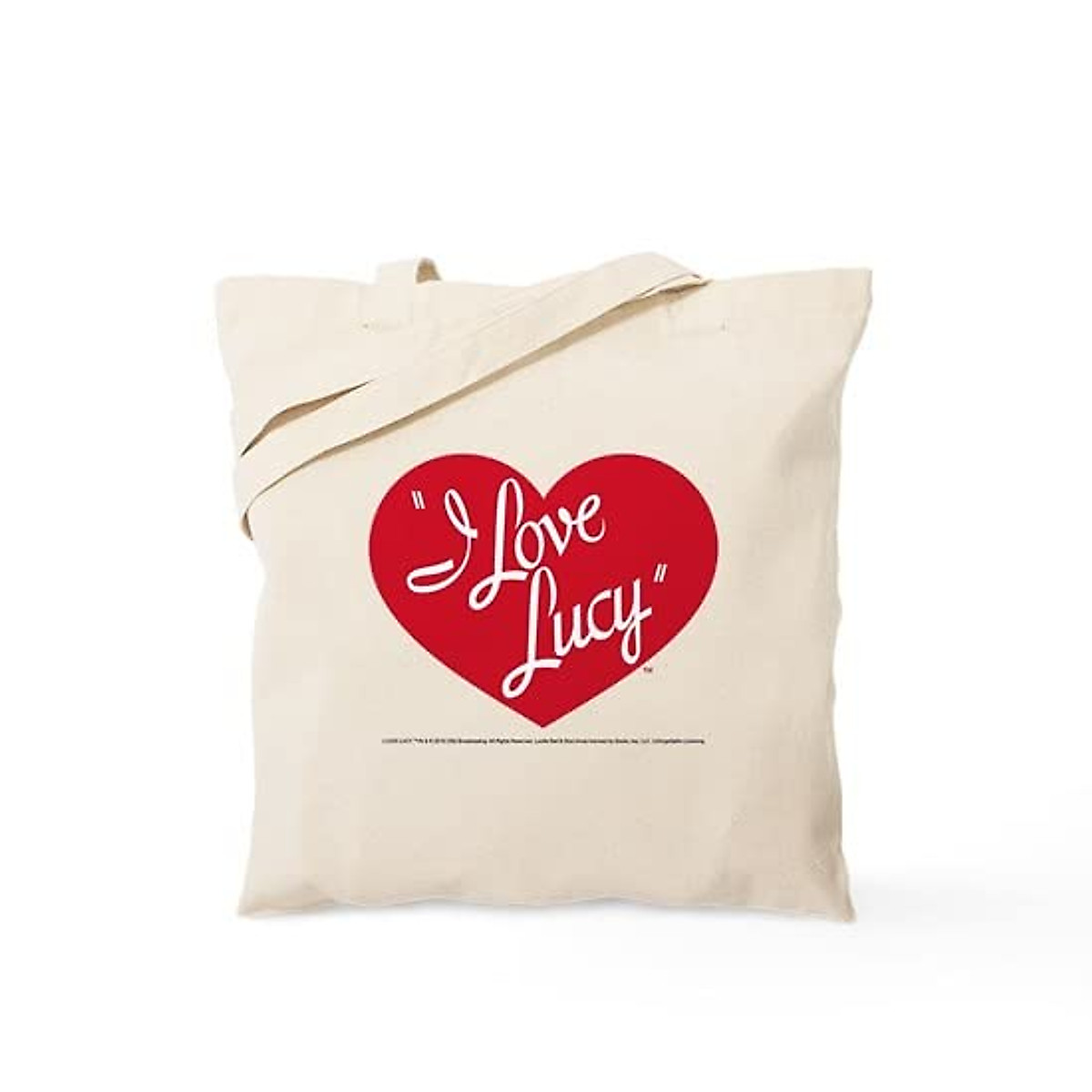 CafePress I Love Lucy: Logo Tote Bag Natural Canvas Tote Bag, Reusable Shopping Bag
