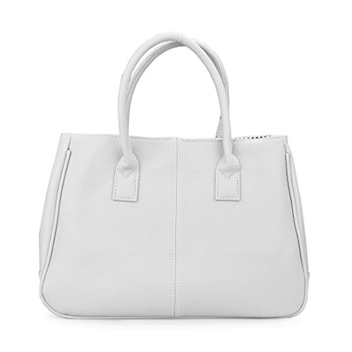 HOXIS Classical Office Lady Minimalist Pebbled Faux Leather Handbag Tote/Magnetic Snap Purse