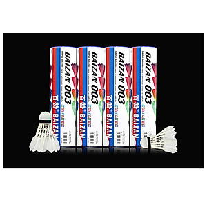 [8 Pack] LED Badminton Set, Shuttlecock Dark Night Glow Birdies Lighting Outdoor Indoor Sport Activities,Colorful