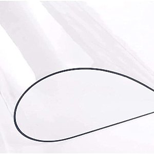 Clear PVC Desk Chair Mat Transparent Plastic Runner Rugs for Hardwood Floors/Carpet Protector, Large Office Chair Mat for Floor Protection,1.5mm Thick,60/80/95/100/115/120/135/140/150/155/160cm Wide,