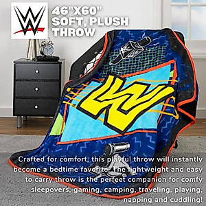 Franco Kids Bedding Soft Plush Micro Raschel Throw, 46 in x 60 in, WWE