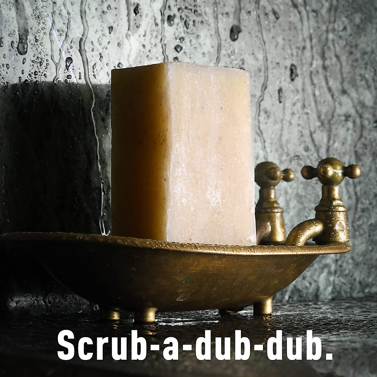 Beast Light Scrub Bar Soap, Naturally Exfoliating Scrubbing Soap, Beast Blue Scent Smells Amazing, 5oz