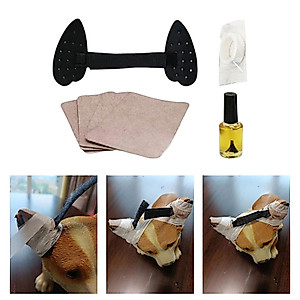 Gralara Durable Dog Ears Stand up Support Tools, Dog Erect Ear, Ear Care, Ear Sticker Ear Correct Pet for Small Medium Large Dogs,Puppy Horse German Shepherd, 9cmx4cm