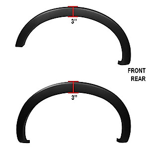 Carpartsinnovate For 09-14 Ford F150 F-150 Styleside Pickup Factory Style Wheel Cover Fender Flares