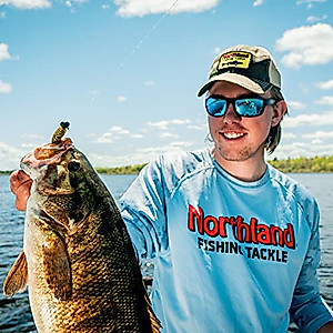 Northland Fishing Tackle Elite Series Finesse Football Jig for Bass Fishing, Black, 3/8 Oz 1/0 Hook, 3/Card