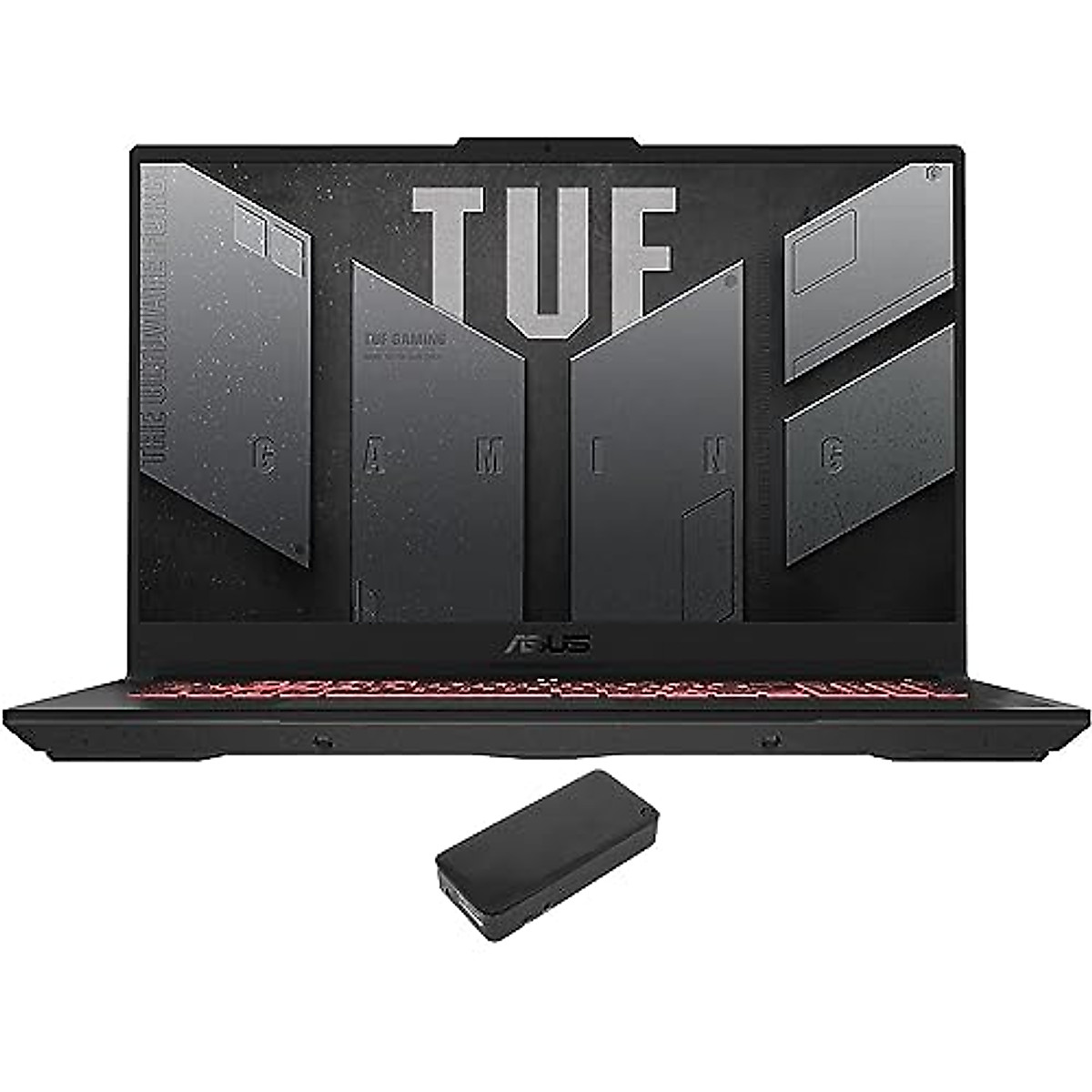 ASUS TUF Gaming A17 Gaming & Entertainment Laptop (AMD Ryzen 7 7735HS 8-Core, 32GB DDR5 4800MHz RAM, 1TB PCIe SSD, GeForce RTX 4050, 17.3" 144Hz Full HD (1920x1080), Win 11 Home) with USB-C Dock