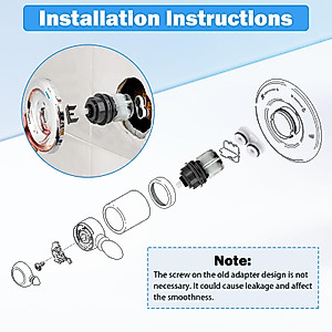 RP46463 Delta Shower Cartridge Replacement for Delta Monitor 17 Series (2006-Present) Dual Function Bath Tub and Shower Faucet Parts Delta Shower Faucet Cartridge with Seat and Spring Adapter