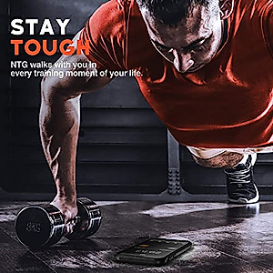 NTG Shockproof Designed for iPhone SE 2022 Case/iPhone SE 2020 Case, Heavy-Duty Tough Rugged Lightweight Slim Protective Case for iPhone SE/8/7-Black