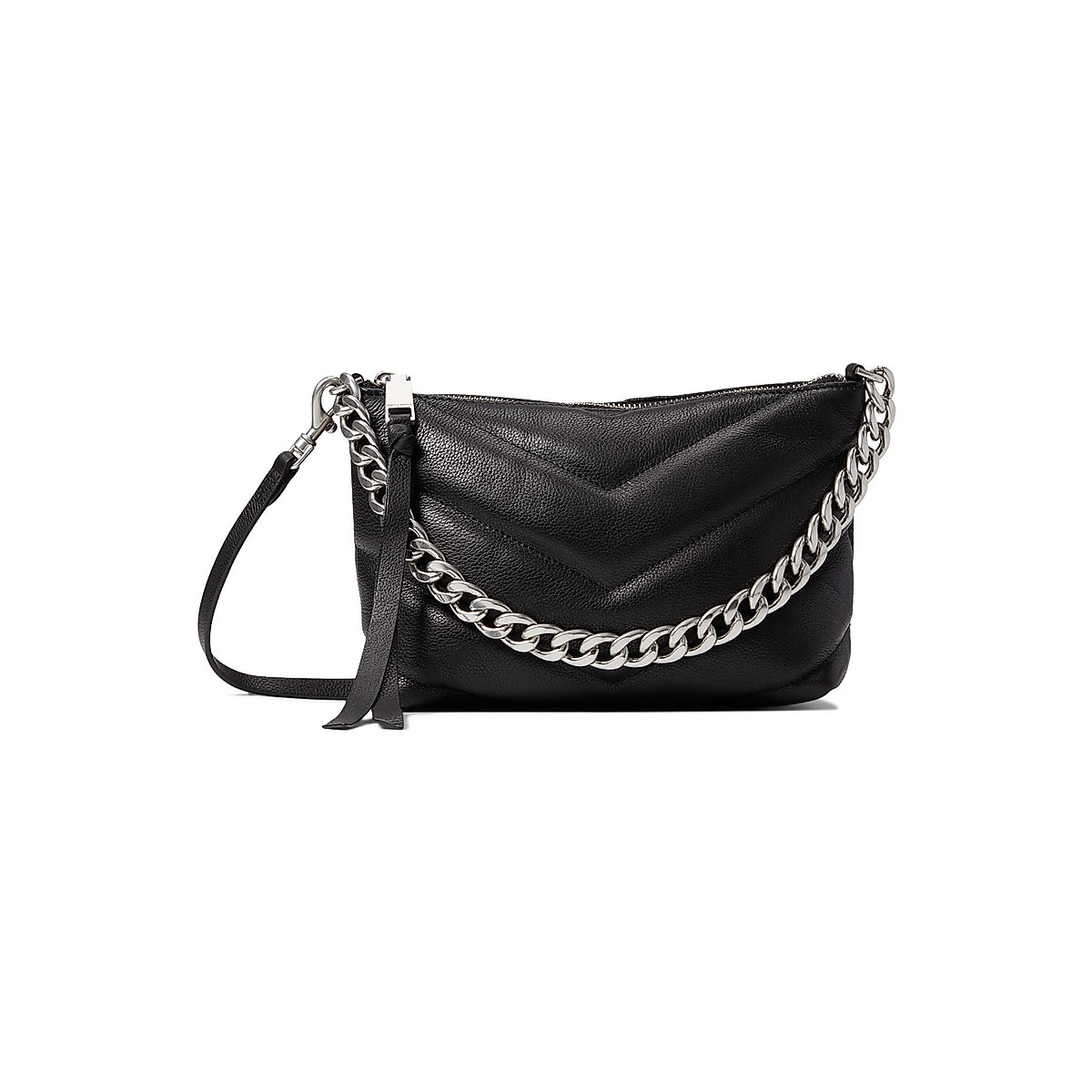 Rebecca Minkoff Edie Crossbody w/Chain Black One Size