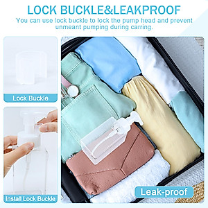 Foaming Soap Dispenser 15oz/450ml Clear Empty Foam Soap Dispenser, Square Refillable Plastic Foaming Hand Soap Dispenser Soap Pump for Liquid Soap, Shampoo, Body Wash(4 Pack)