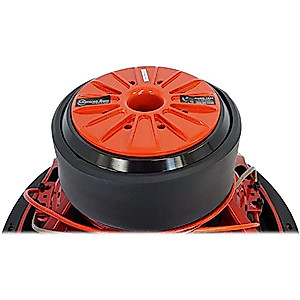 American Bass HAWK 15 Inch Dual 4 Ohm Voice Coil 3000 Watt Subwoofer Speaker with 80 Ounce Magnet and Kevlar Fiber Non-Pressed Paper Cone, Red