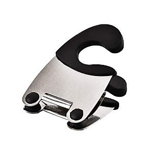 BESTonZON 2pcs Fixed Pot Clips Restaurant Rubber Soup Resistance Clamp Scald Grip Black Steel for Holder Spoon Gadget Red+Black Red+ Dock Stainless Rest Anti-Scald Clip Red Home Kitchen