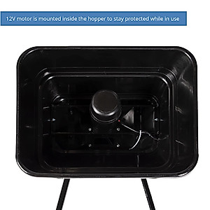 Titan Attachments 12 Volt ATV/UTV Broadcast Spreader, 80 LB Capacity, with Rain Cover