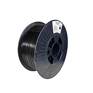 Basics 3D Professional 3D Printer Filament, Black, PLA Bioplastic Composite, 1.75mm, 1.0 Kg, Filament Compatible with Prusa, Creality, FlashForge and Most FDM Printers, Made in USA