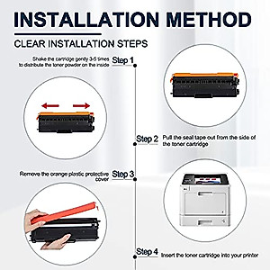 Van Enterprises 3 Pack Color TN433 TN433C TN433M TN433Y (1C+1M+1Y) Compatible Toner Cartridge Replacement for Brother HL-L8260CDW L8360CDW L9310CDWTT DCP-L8410CDW MFC-L8610CDW Printer Ink Cartridge