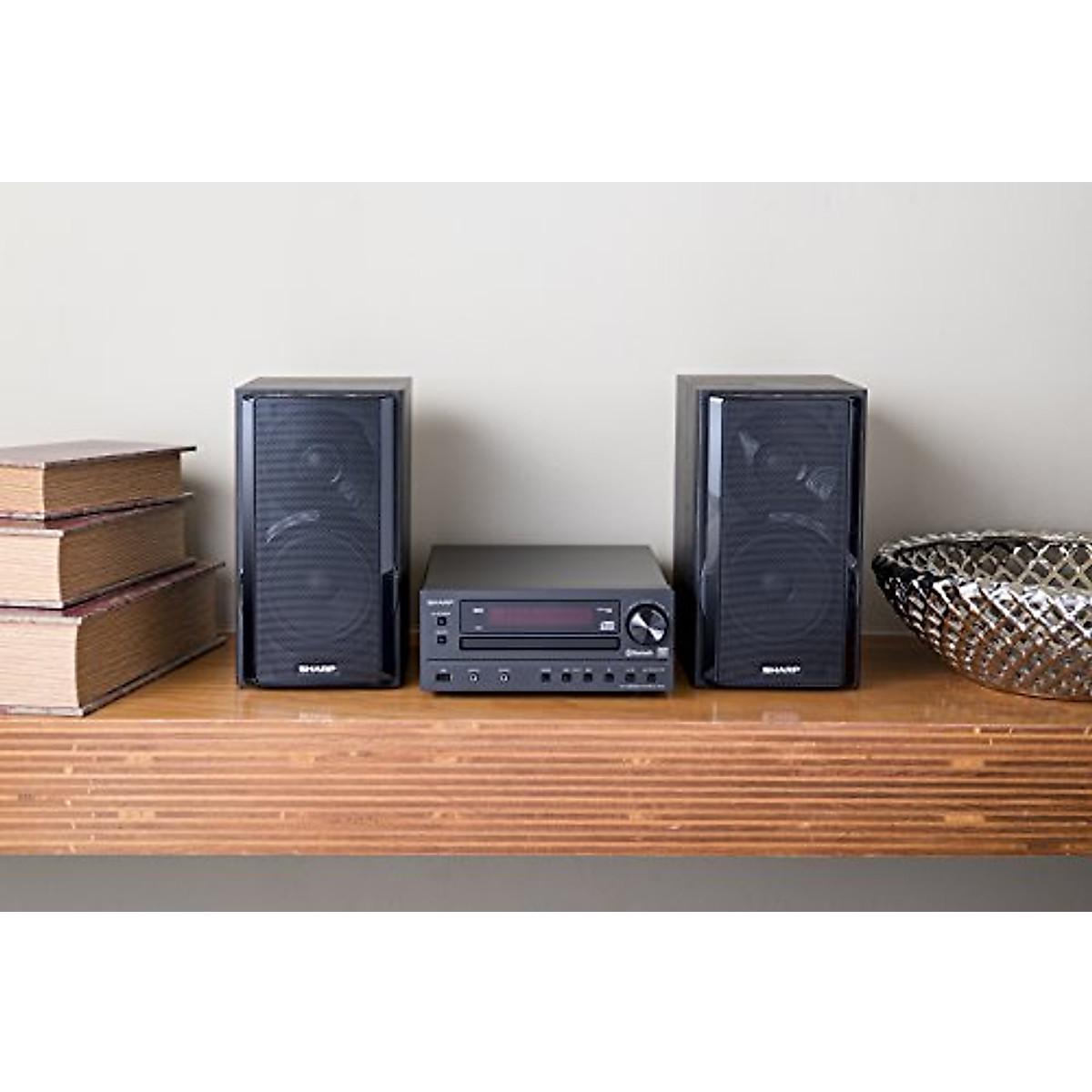 Sharp XL-HF203B Hi-Fi Component Stereo Speaker System with High Resolution Audio