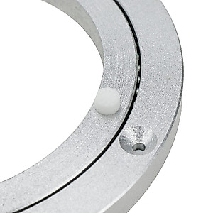 Lazy Susan Mcredy Lazy Susan Turntable Organizer Rotating Lazy Susan 5 Inch Aluminum Alloy Silver Pack of 1