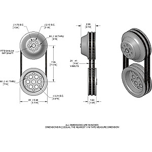 AFCO Small Block Compatible with Chevy Short Race Water Pump & Pulley Combo