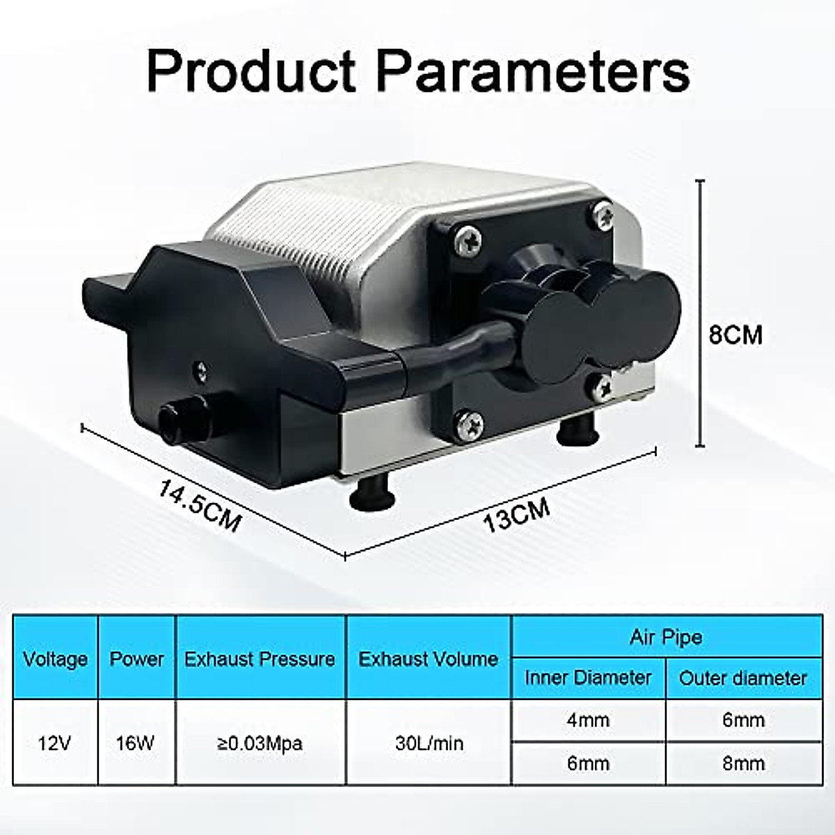 LASER TREE Air Assist, Laser Air Assist Pump for Laser Cutter and Engraver, Adjustable 10-30 L/Min Airflow for Laser Cutting and Laser Engraving, Protect Laser Module Lens, Smooth Edge Clean Cuts