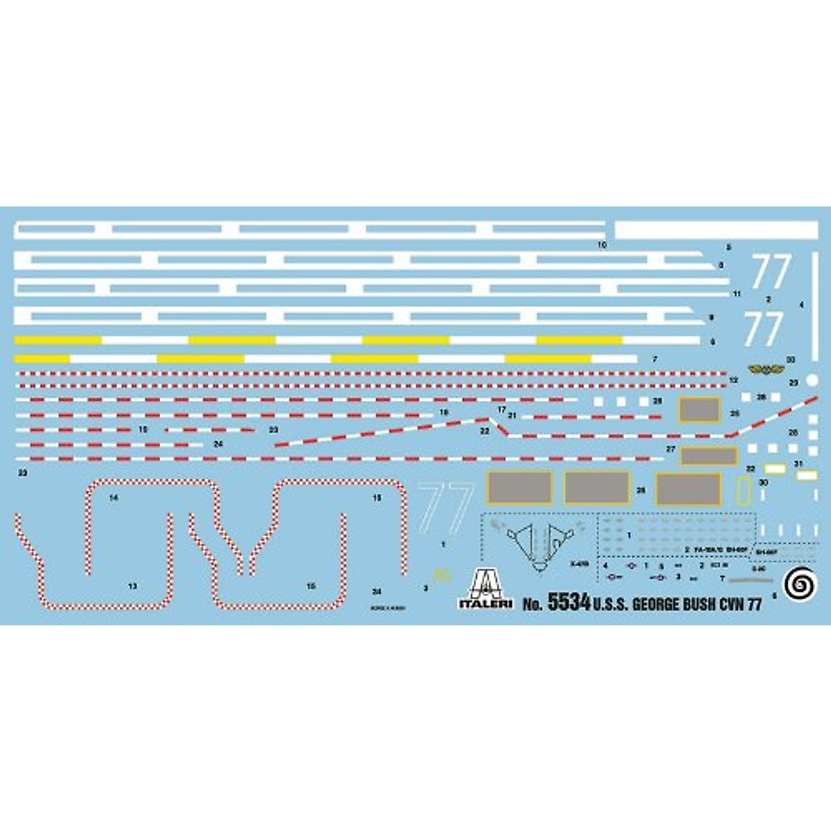 Italeri 5534S 1:720 - USS George H.w.Bush Cvn-77