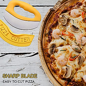 TACGEA Pizza Cutter, Sharp Blade Stainless Steel Pizza Cutter Slicer with Protective Sheath, Kitchen Tool
