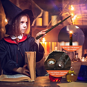 FTUREERA 20pcs Electric Floating Candles with Magic Wand, Remote, Flickering Warm & White Light Battery Candles, Window Candle, Birthday Party, Easter Gifts